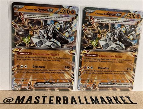 Cornerstone Mask Ogerpon Ex Full Art Nm M Twilight Masquerade