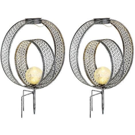 Lampe solaire boule orientale décorative lumière jardin solaire lampe