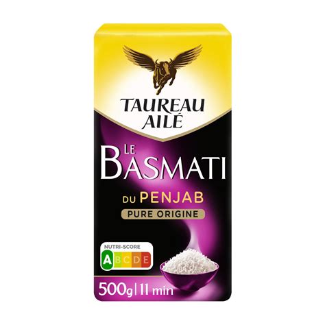 Riz basmati du Penjab 11min TAUREAU AILE le paquet de 500 g à Prix