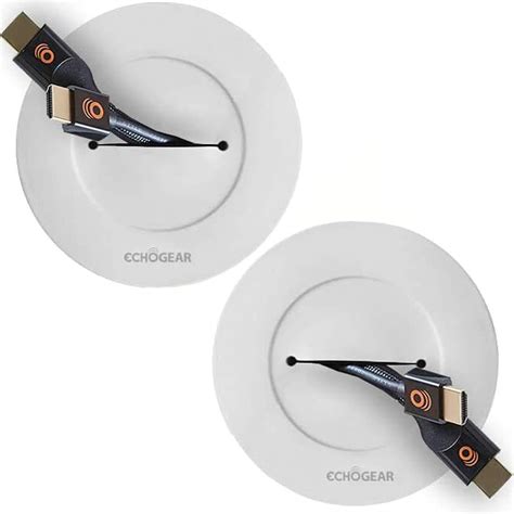 Echogear Tv Cord Hider For Wall Mounted Tv White Cable Management Kit