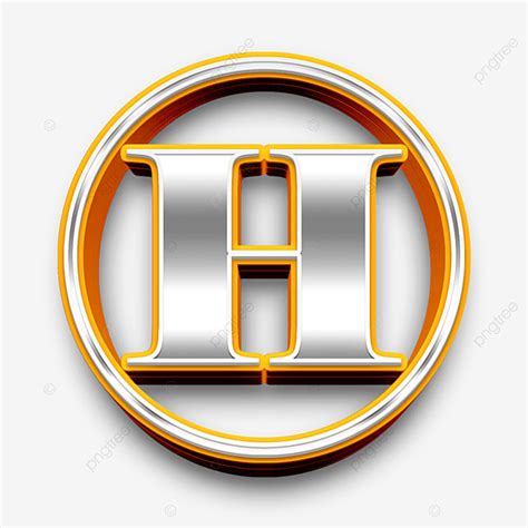 H Letter D Transparent Png Letter H D Bold Silver Metal Colour In