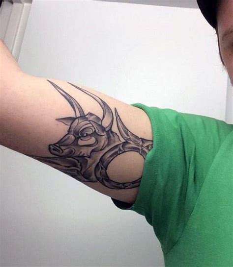 Taurus Tattoos For Men Ideas And Inspiration For Guys Bicep Tattoo