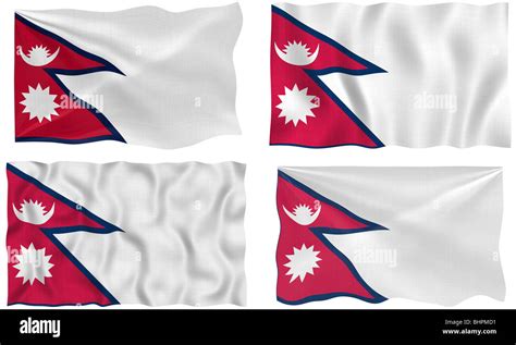 Great Image Of The Flag Of Nepal Stock Photo Alamy