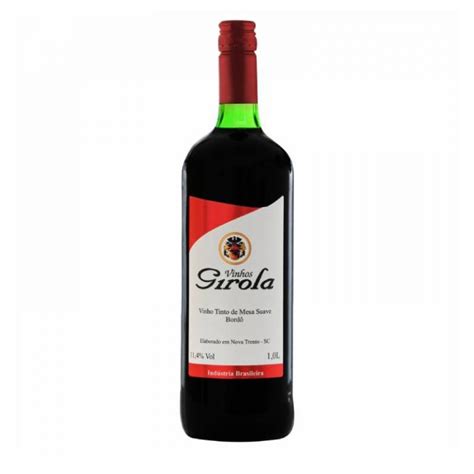 Vinho Girola Tinto Suave Litro Nunes Bebidas