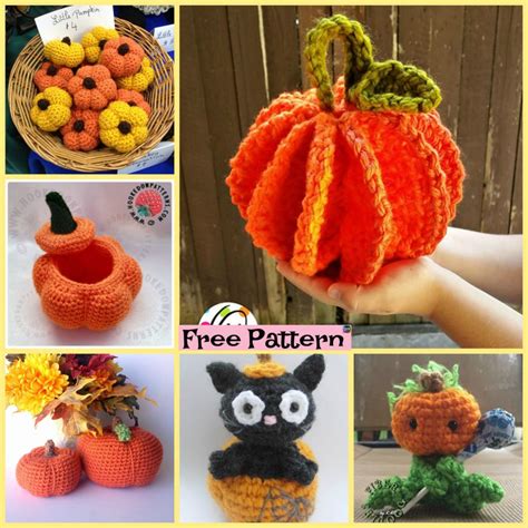 10 Adorable Crochet Pumpkins Free Patterns DIY 4 EVER