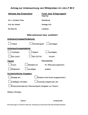 Ausfüllbar Online landkreis rostock Antrag zur Untersuchung von