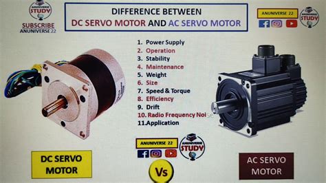 AC Servo Motor And DC Servo Motor Difference YouTube