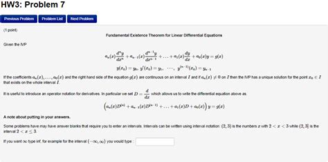 solved hw3 problem 7 previous problem problem list next