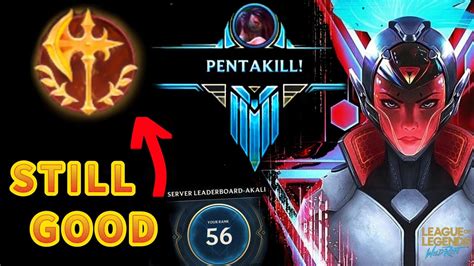 Wild Rift Akali Conqueror Rune Still Broken Pentakill Akali Build