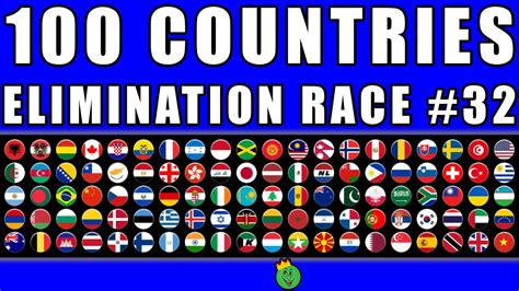 100 Countries Elimination Marble Race In Algodoo 32 Marble Race King