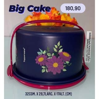 Boleira Big Cake Tupperware Porta Bolo Shopee Brasil