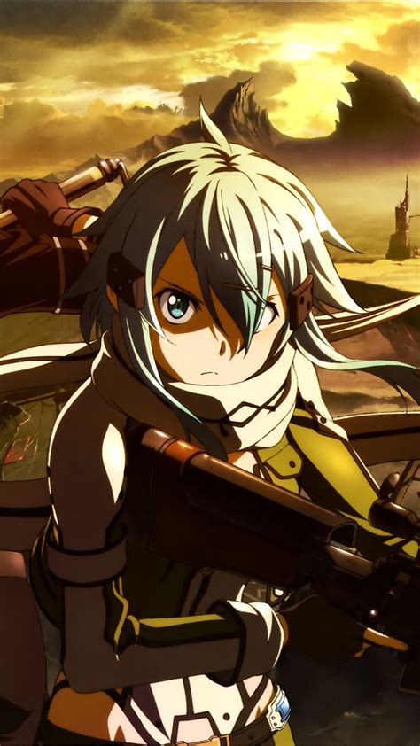 Wallpaper ID 335469 Anime Sword Art Online II Phone Wallpaper Sinon