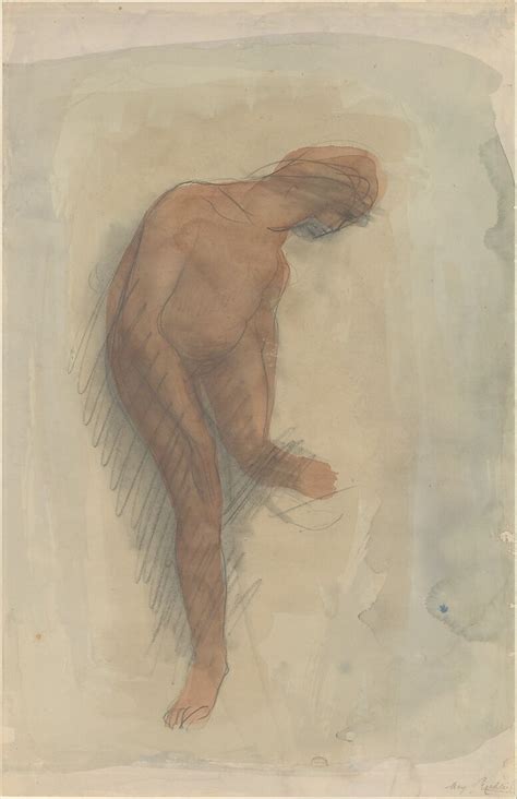 Auguste Rodin Nude Female Figure Holding Left Foot The Metropolitan