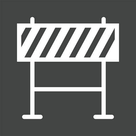 Barricade Glyph Inverted Icon 14380958 Vector Art At Vecteezy