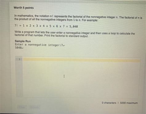 solved worth 5 points in mathematics the notation n