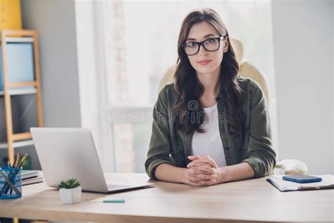 Photo Of Clever Intelligent Lady Hr Manager Wear Spectacles Having
