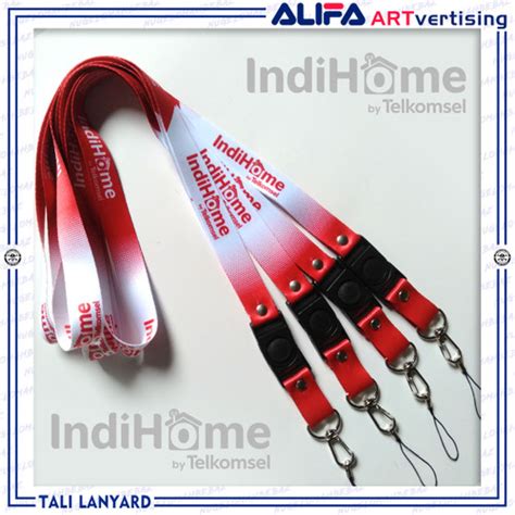 Jual TALI LANYARD GANTUNGAN ID CARD HP KUNCI DLL INDIHOME TELKOMSEL