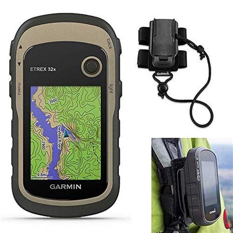 Garmin ETrex 32x Hiking GPS Bundle With Backpack Tether Mount GPS