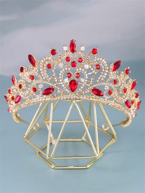 Diadema de boda con diamante de imitación con diseño de corona Moda