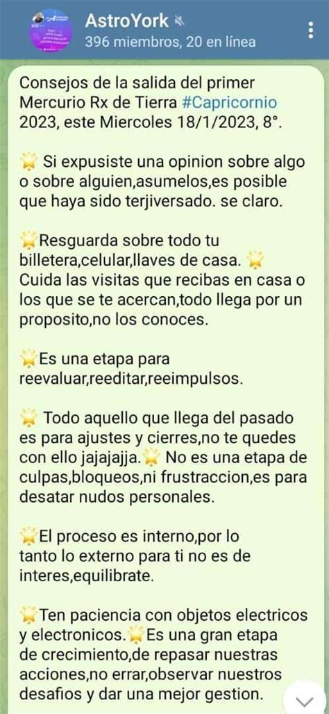 A S T R O York On Twitter Consejos Ante La Salida De Mercurio Rx En