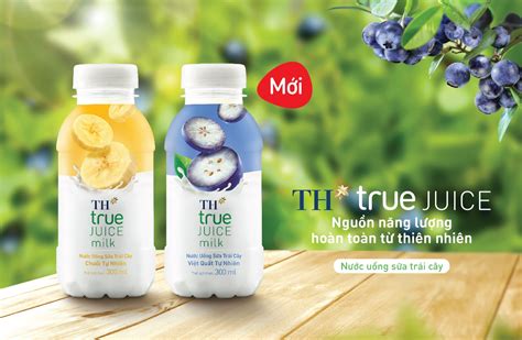 Nạp nguồn năng lượng hoàn toàn từ thiên nhiên với TH true JUICE milk