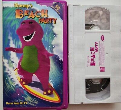 Barney Friends Beach Party VHS Video Tape Grelly USA