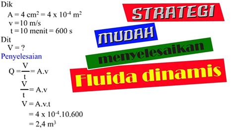Contoh Soal Fluida Dinamis Lembar Edu