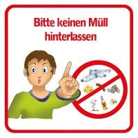 Bitte keinen Lärm machen Hinweisschilder Lehrtafeln Natur im Bild