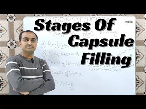 Capsule Filling Stages Capsules Filling Youtube