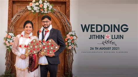 Kerala Christian Wedding Highlights Jithin Lijin PentoolGraphic