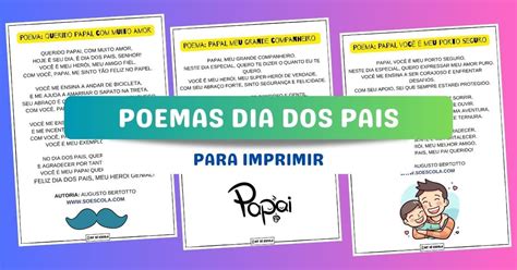 4 Poemas Dia dos Pais SÓ ESCOLA