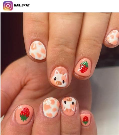 Cute Cow Nail Art Designs For Nerd About Town