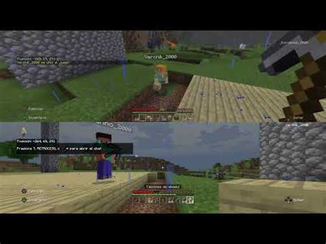 Cómo jugar minecraft con dos controles