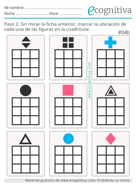Ejercicios de memoria visual Estimulación cognitiva