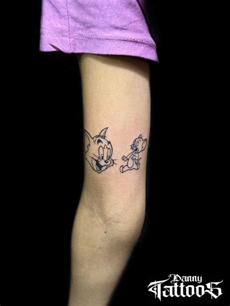Tom And Jerry Tattoo Finger Tattoo For Women Simple Arm Tattoos