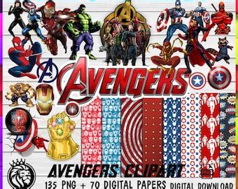 Avengers Svg Bundle Avengers Svg Cricut Cut Files Layered Digital