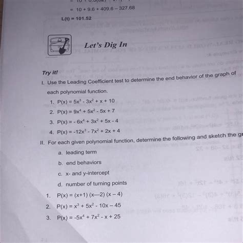 use the leading coefficient test to determine the end behavior of the graph of each polynomial