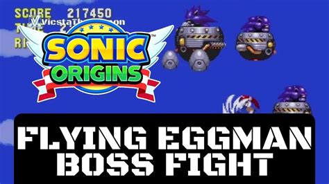 Sonic Origins Sonic Knuckles Remastered Flying Eggman Boss Fight