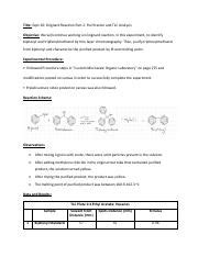 Document Pdf Title Expt Grignard Reaction Part Purification