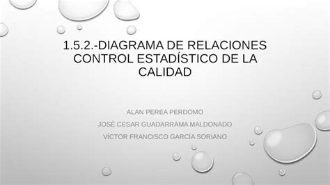 PPTX Diagrama De Relaciones Control Estadistico PDFSLIDE NET