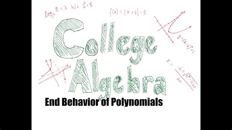 End Behavior Of Polynomials Youtube