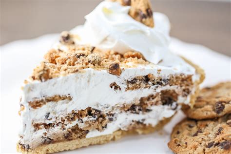 Easy No Bake Chocolate Chip Cookie Pie Tabs Tidbits