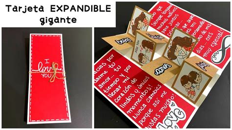 Tarjeta Expandible Gigante 3D YouTube