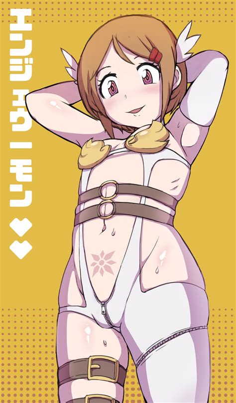 Yagami Hikari And Angewomon Digimon And More Drawn By Kurouma