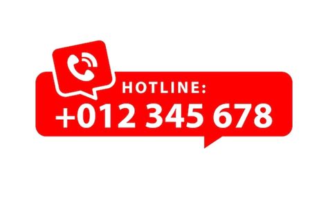 Hotline vektorsymbol für telefondienst auf weißem hintergrund vektor