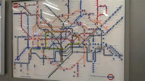 One Of The Lego Tube Maps You Can Find Round London This Was In Kings