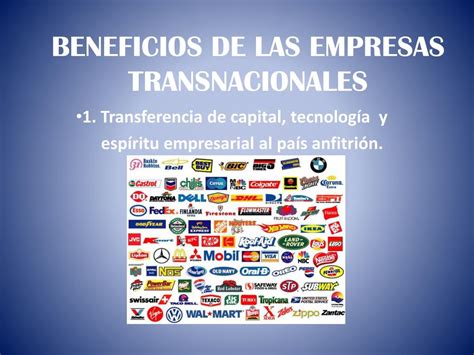PPT BENEFICIOS DE LAS EMPRESAS TRANSNACIONALES PowerPoint