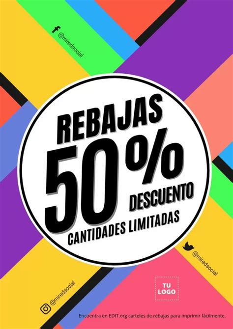Carteles De Rebajas Para Editar Online