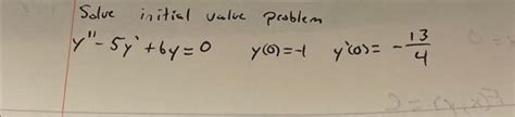 solved solve initial value problem