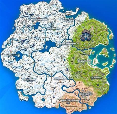 Fortnite Fortnite así es el nuevo mapa de la temporada 1 del capítulo